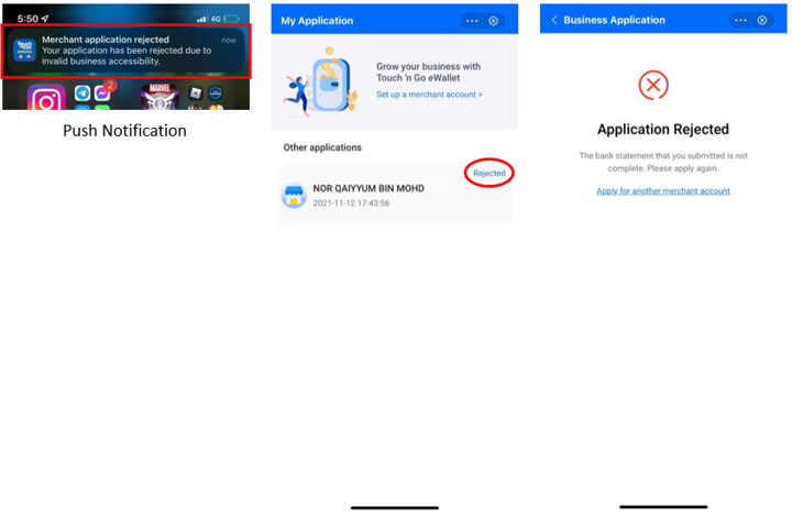 How do I check the status of my Touch 'n Go eWallet Merchant ...
