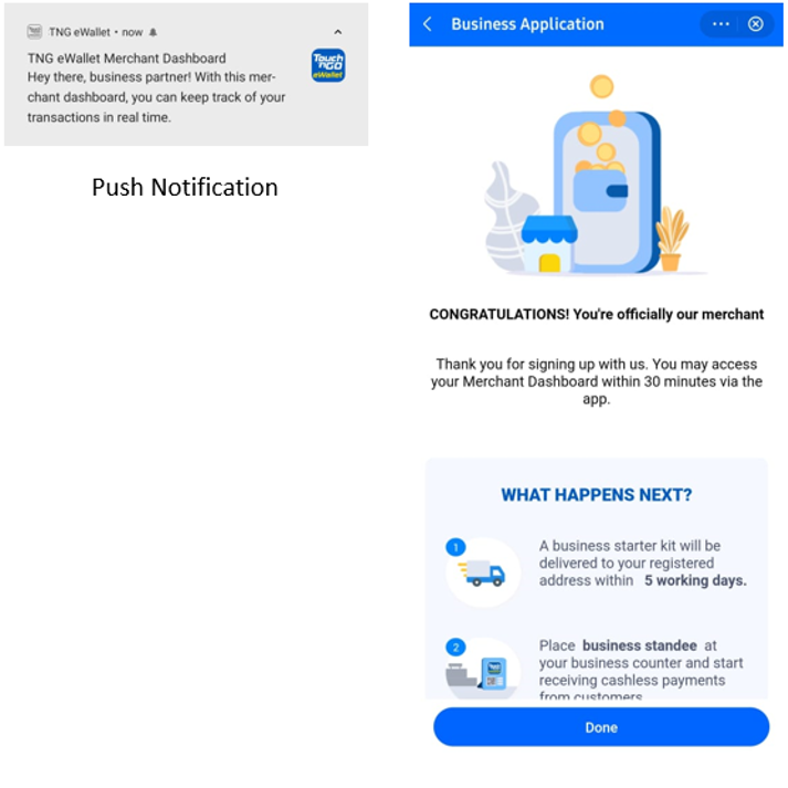 How do I check the status of my Touch 'n Go eWallet Merchant ...